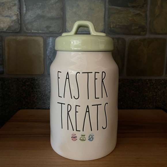 Rae Dunn | Kitchen | Rae Dunn Easter Treats Watercolor Egg Canister ...